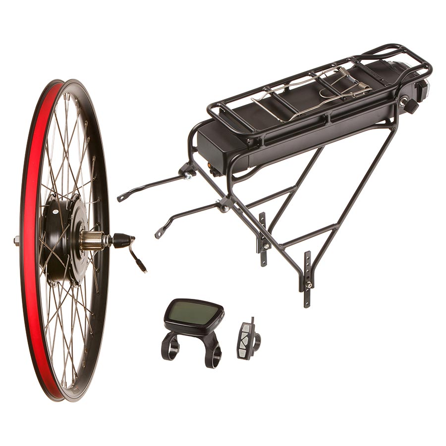 Promovec, Rear Rack Electric Assist Conversion Kit, 26'', Rim color ...
