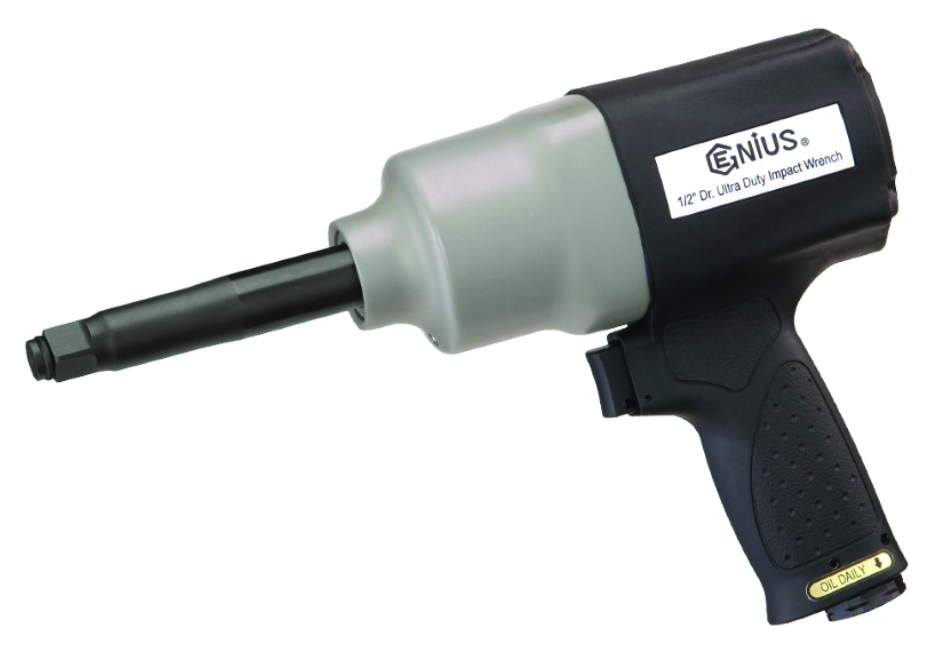 Genius 4K0952 - 1/2" Drive Long Anvil Ultra Duty Air Impact Wrench, 70 ...