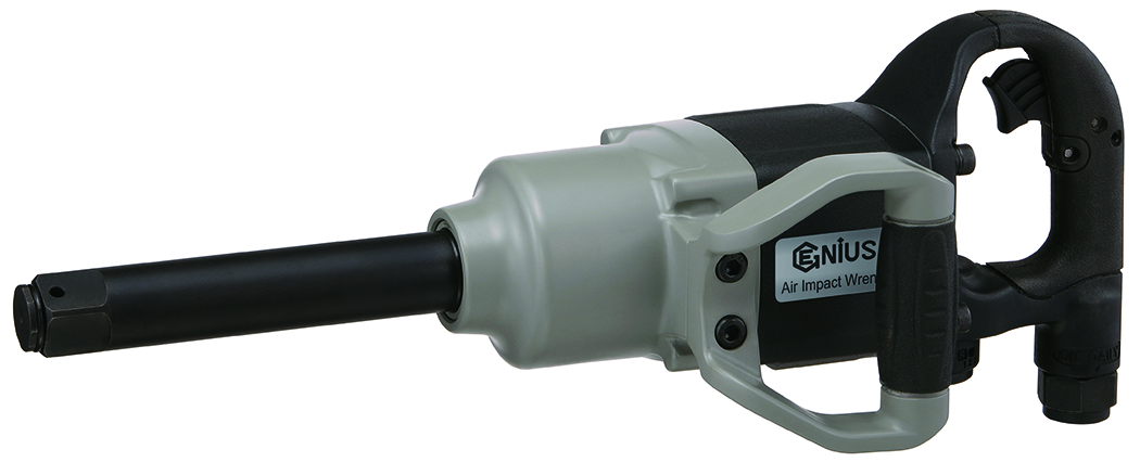 Genius 802006 - 1" Drive Long Anvil Super Duty Lightweight Air Impact ...